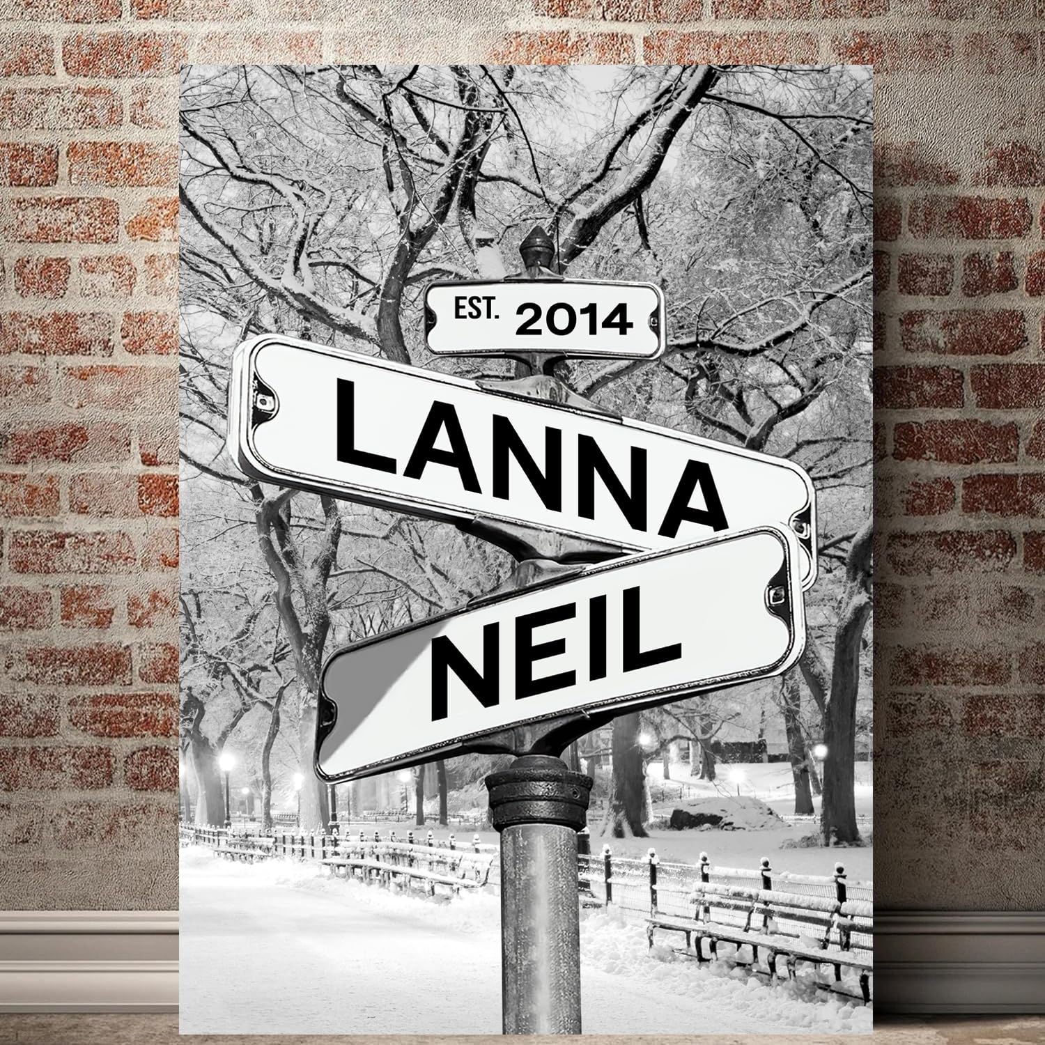 Lienzo Con Apellido Personalizado Crea Etiquetas De Obras De Arte