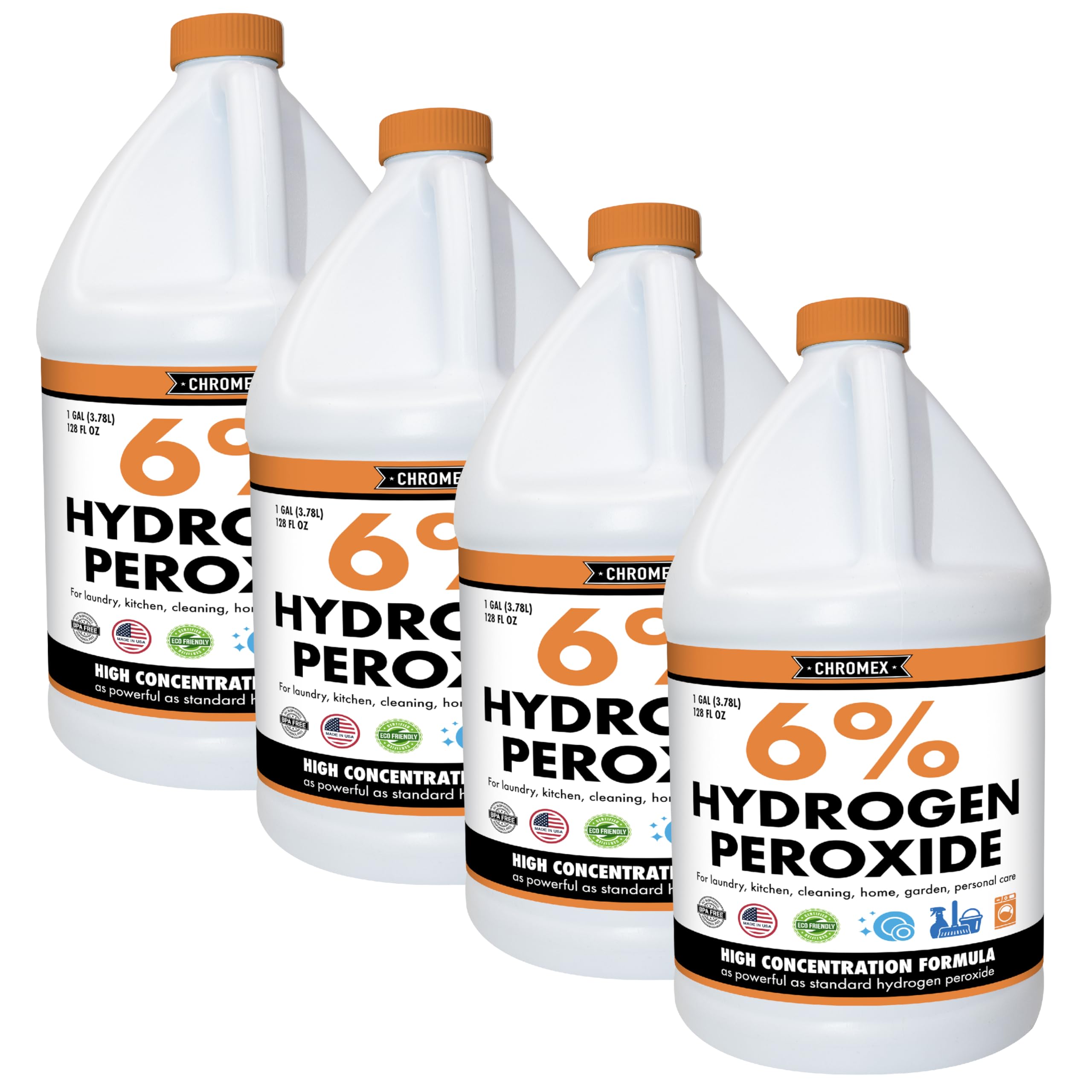 Amazon.com: Chromex 6 Percent Hydrogen Peroxide, Food Grade, Home ...