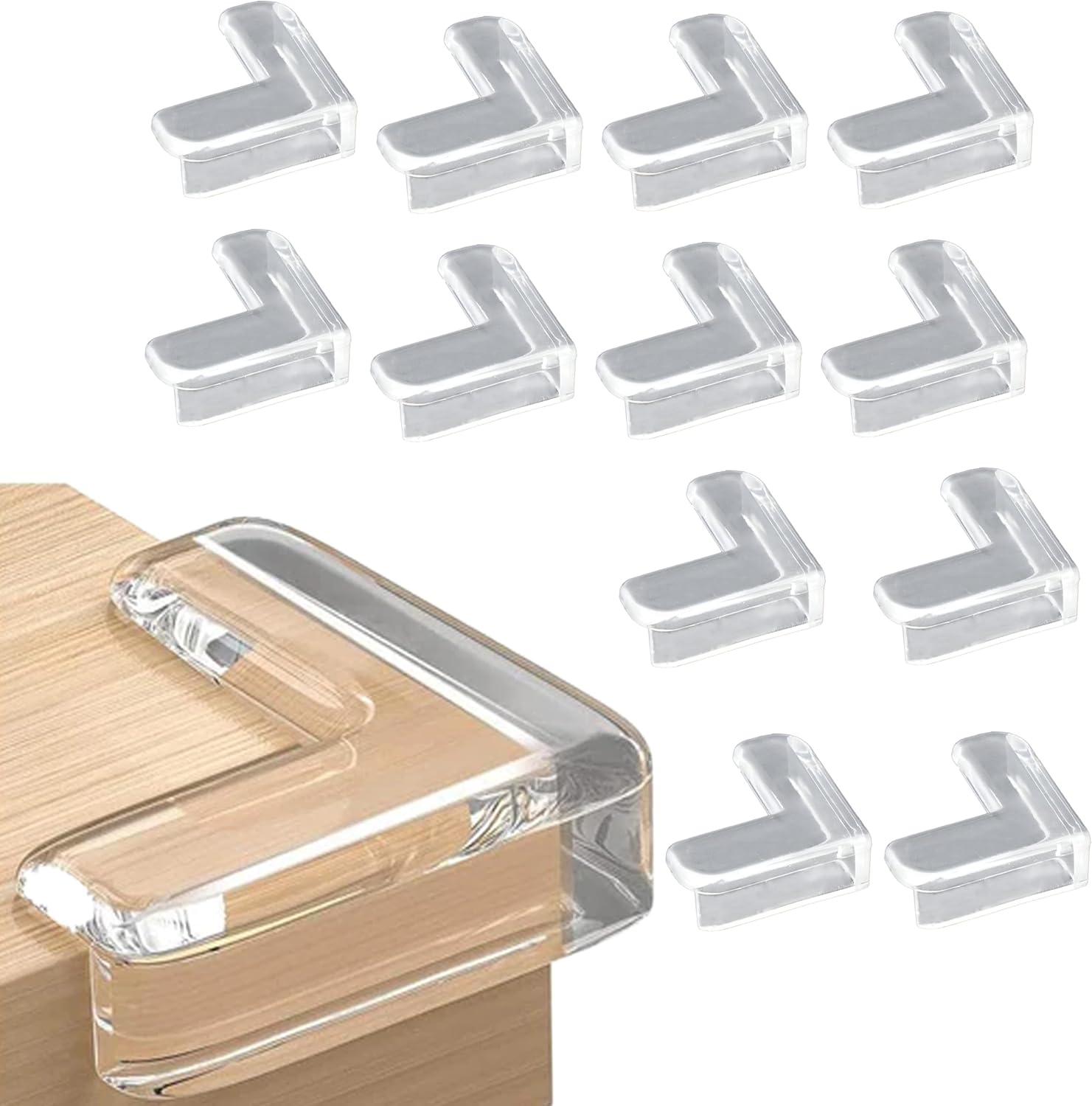 Amazon.com: Storite 12 pk Transparent Silicon Corner Protector for Kids ...