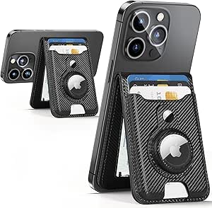 Amazon.com: HiWe for Magsafe Wallet Stand with Airtag Holder, Strongest Magnetic Wallet for ...