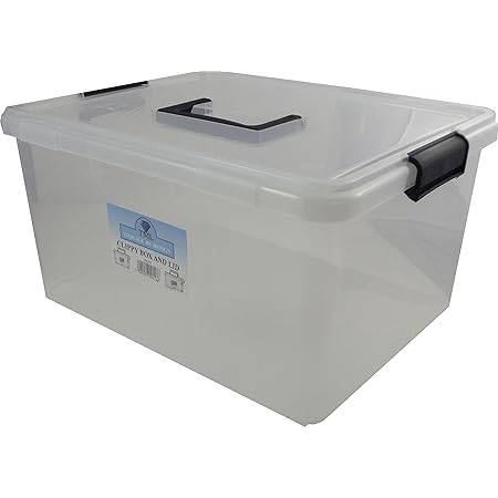 Best House Asude 2 PCS Clear Plastic Storage Box with Lids Use for Home ...