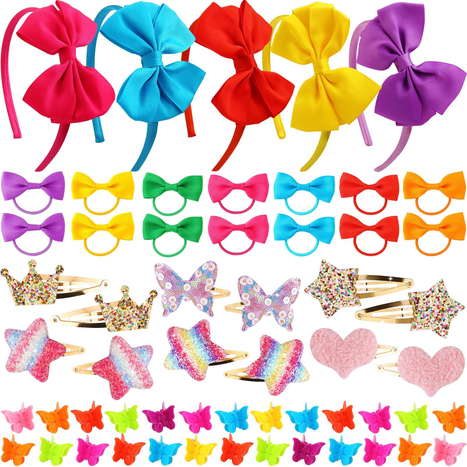 Amazon.com: Little Girl Hair Accessories Set for Girls 4-6, Toddler ...