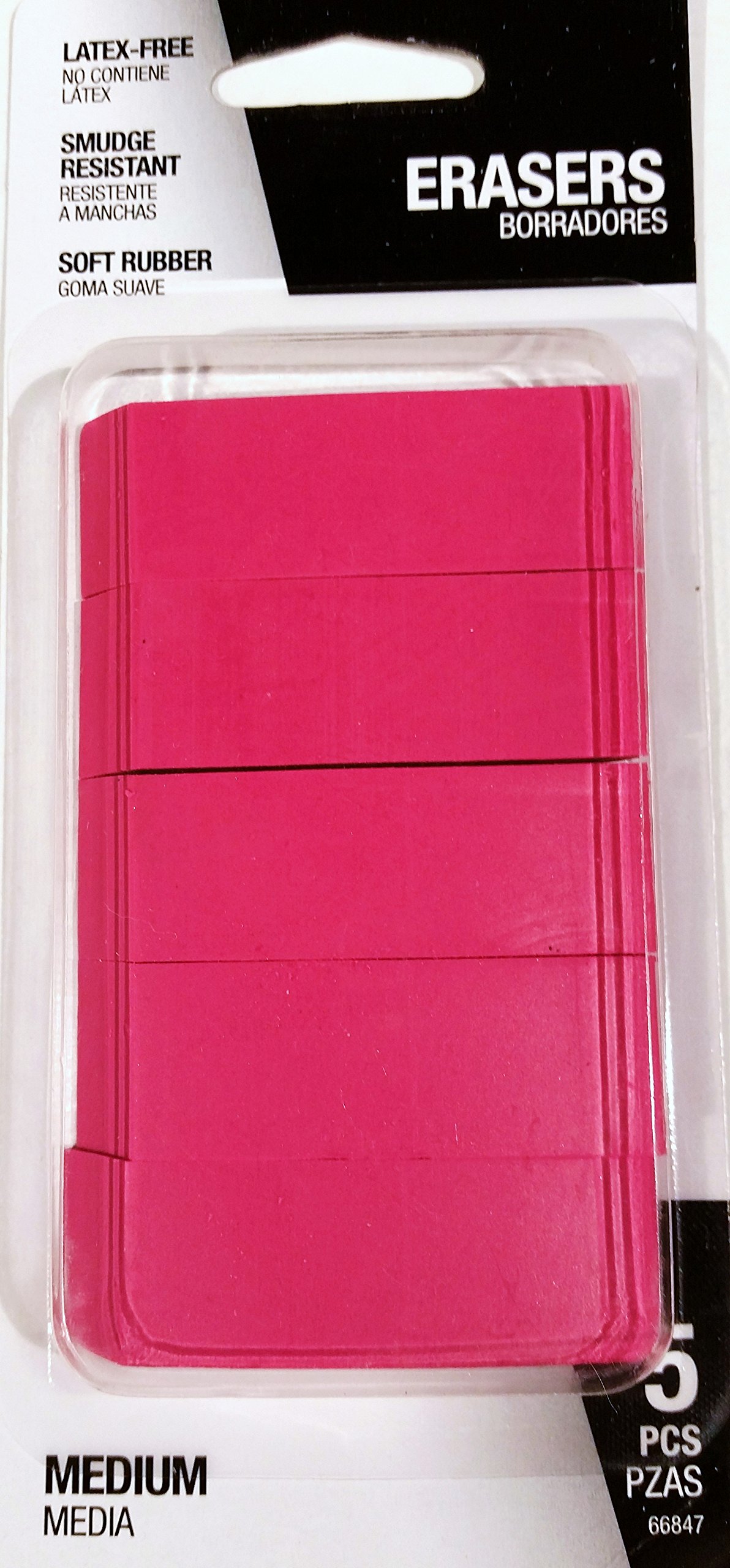 Amazon.com: Pink Rubber Eraser (5-Piece per Pack) : Office Products