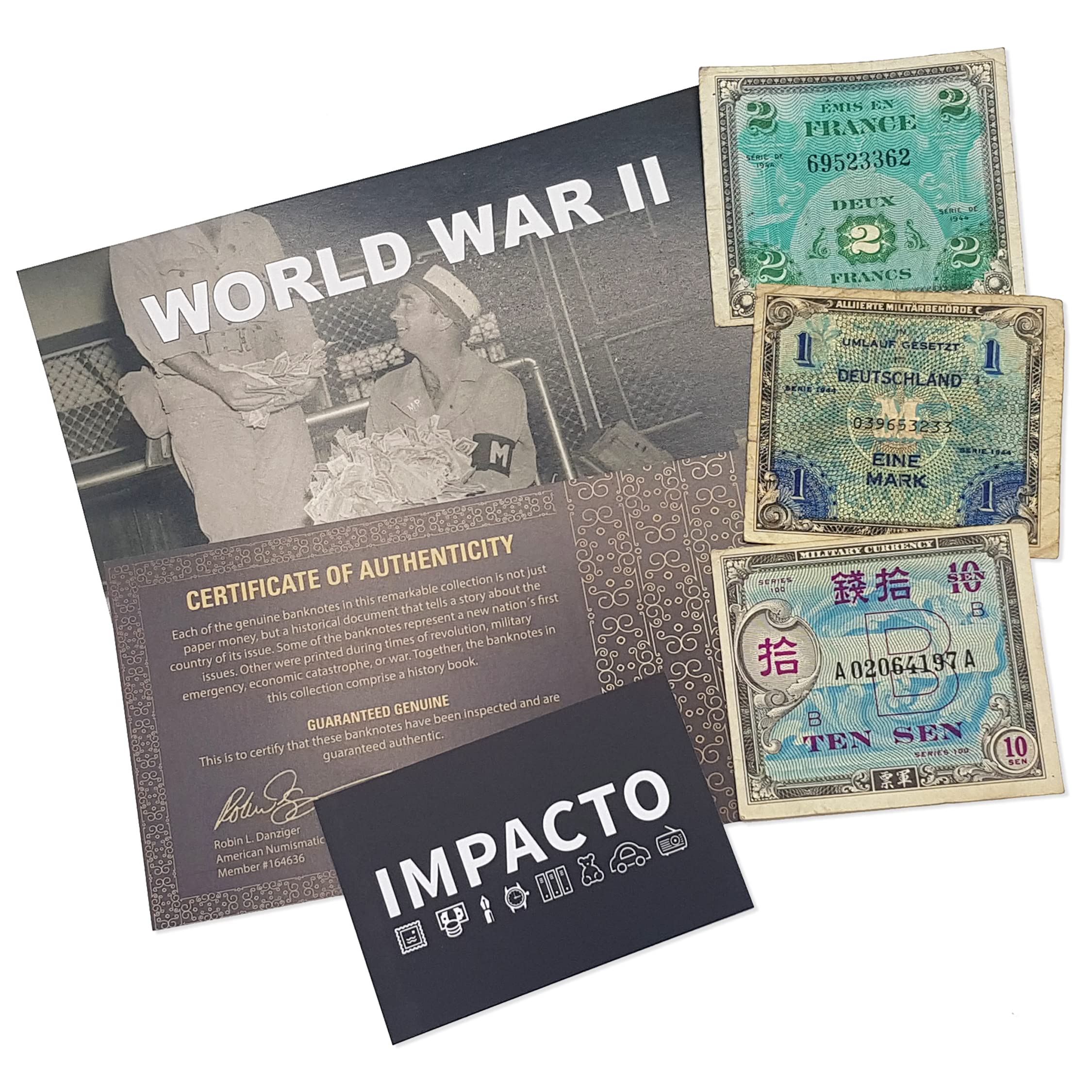 Buy IMPACTO COLECCIONABLESAllied currency. WWII - 3 banknotes from ...