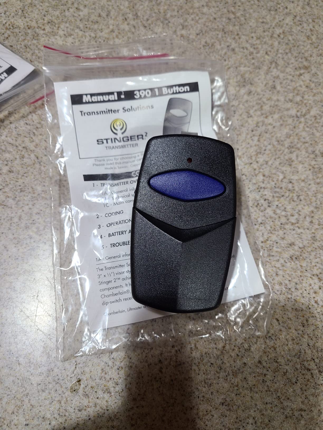 61LM LiftMaster Single Button Transmitter - Garage Door Remote Controls ...