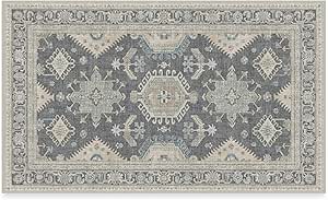 Amazon.com: RUGGABLE Washable Vintage Area Rug – Cambria Abalone 3x5 ...