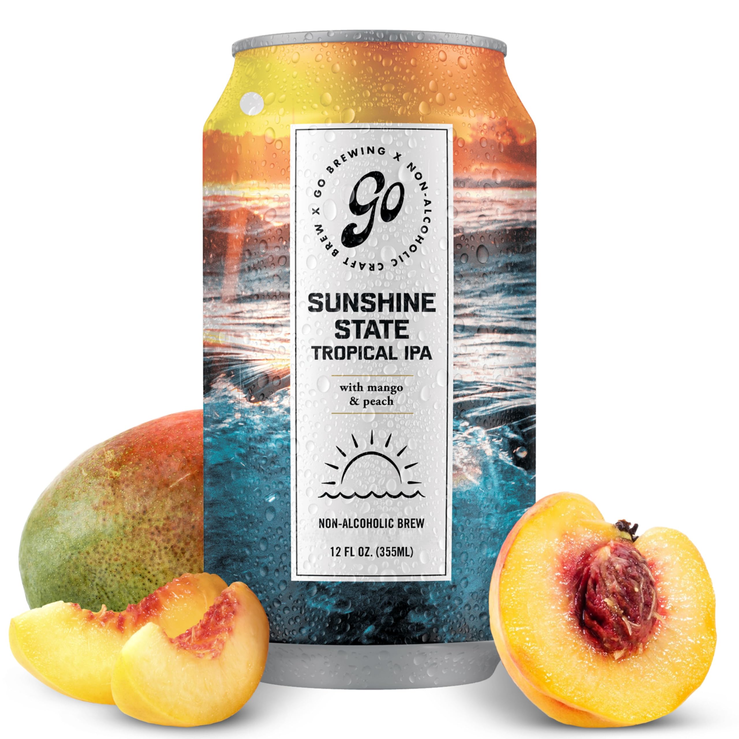 Amazon.com : Go Brewing Non-Alcoholic Beverage, Sunshine State Tropical ...