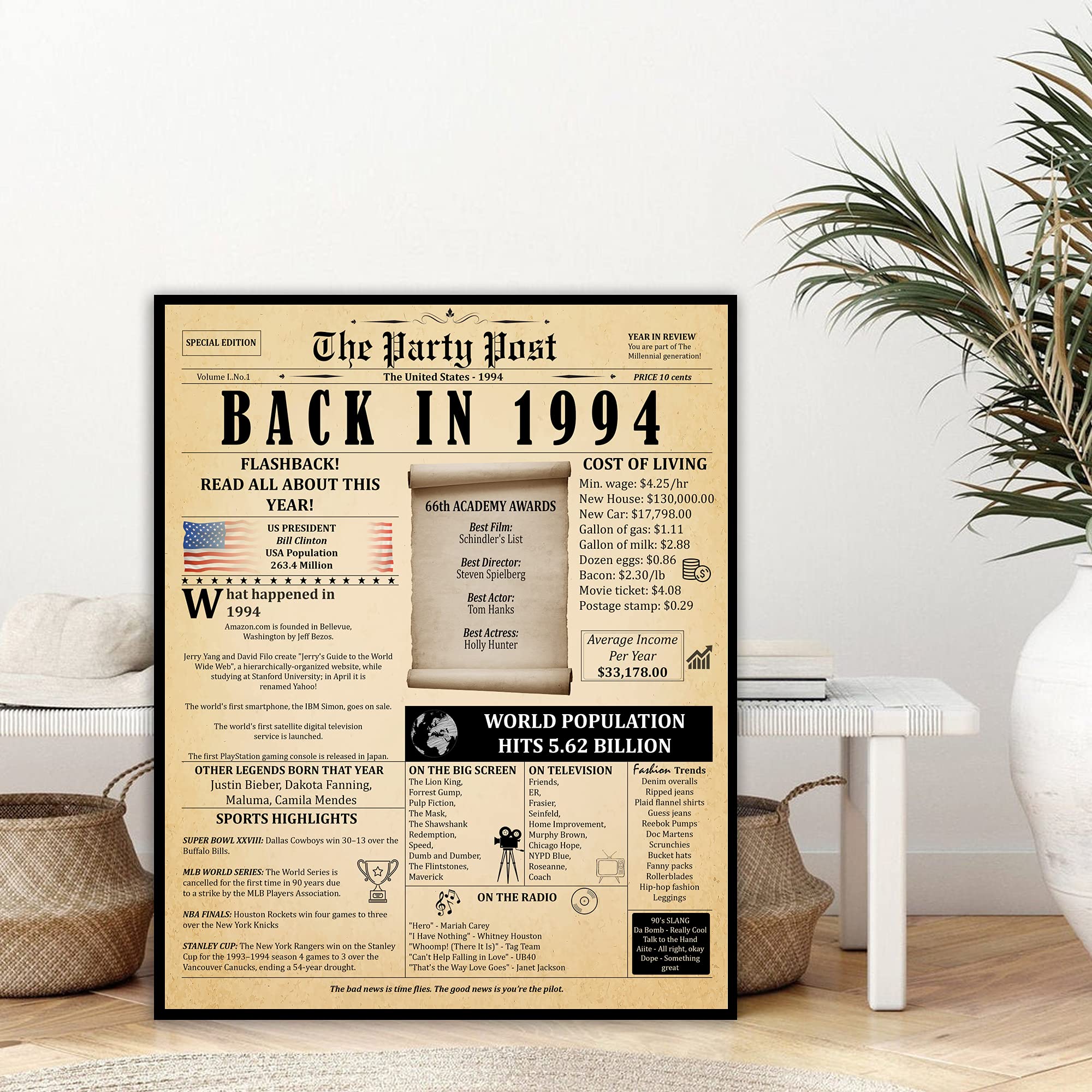 Snapklik.com : 31st Birthday Party Decorations Poster - 31 Years Ago ...