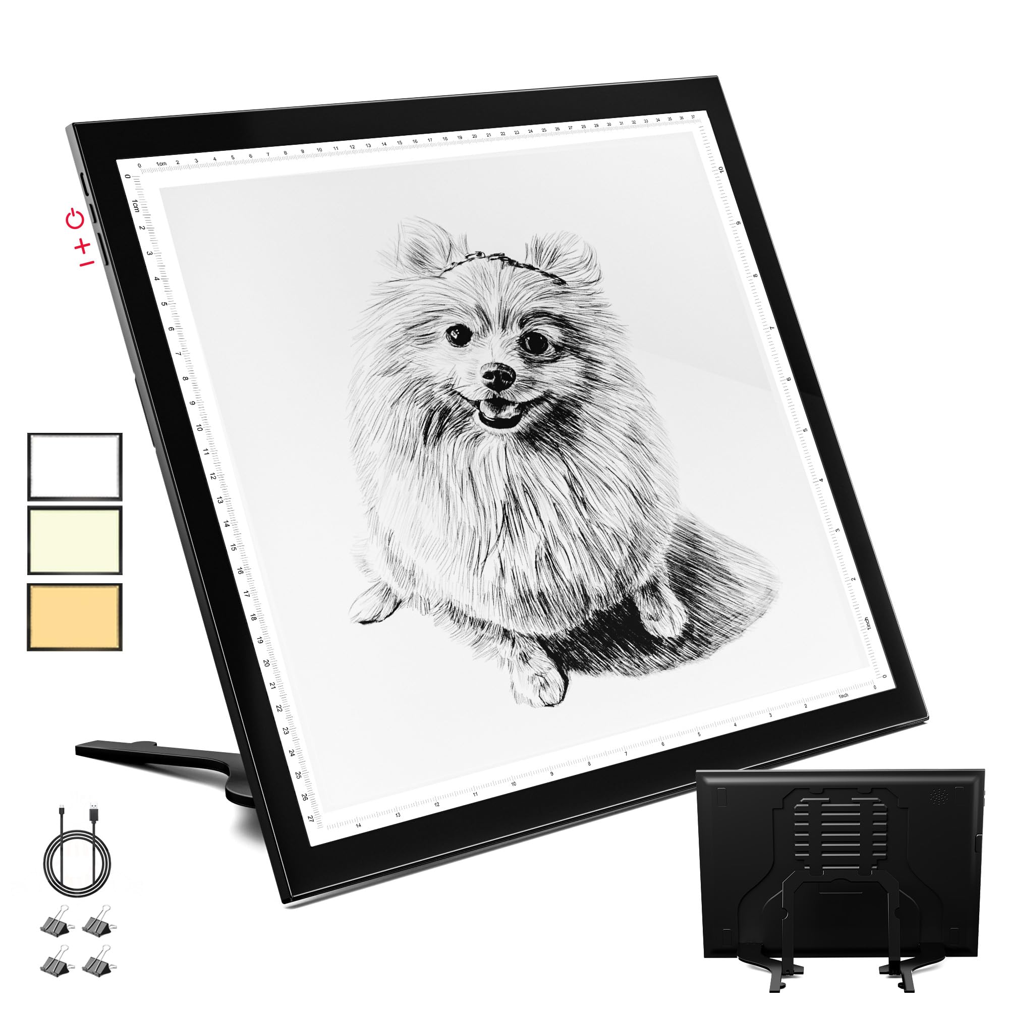 Amazon.com: WELZK 3-Colors A3 Light Pad,16.6×12.6 inchs Light Board ...