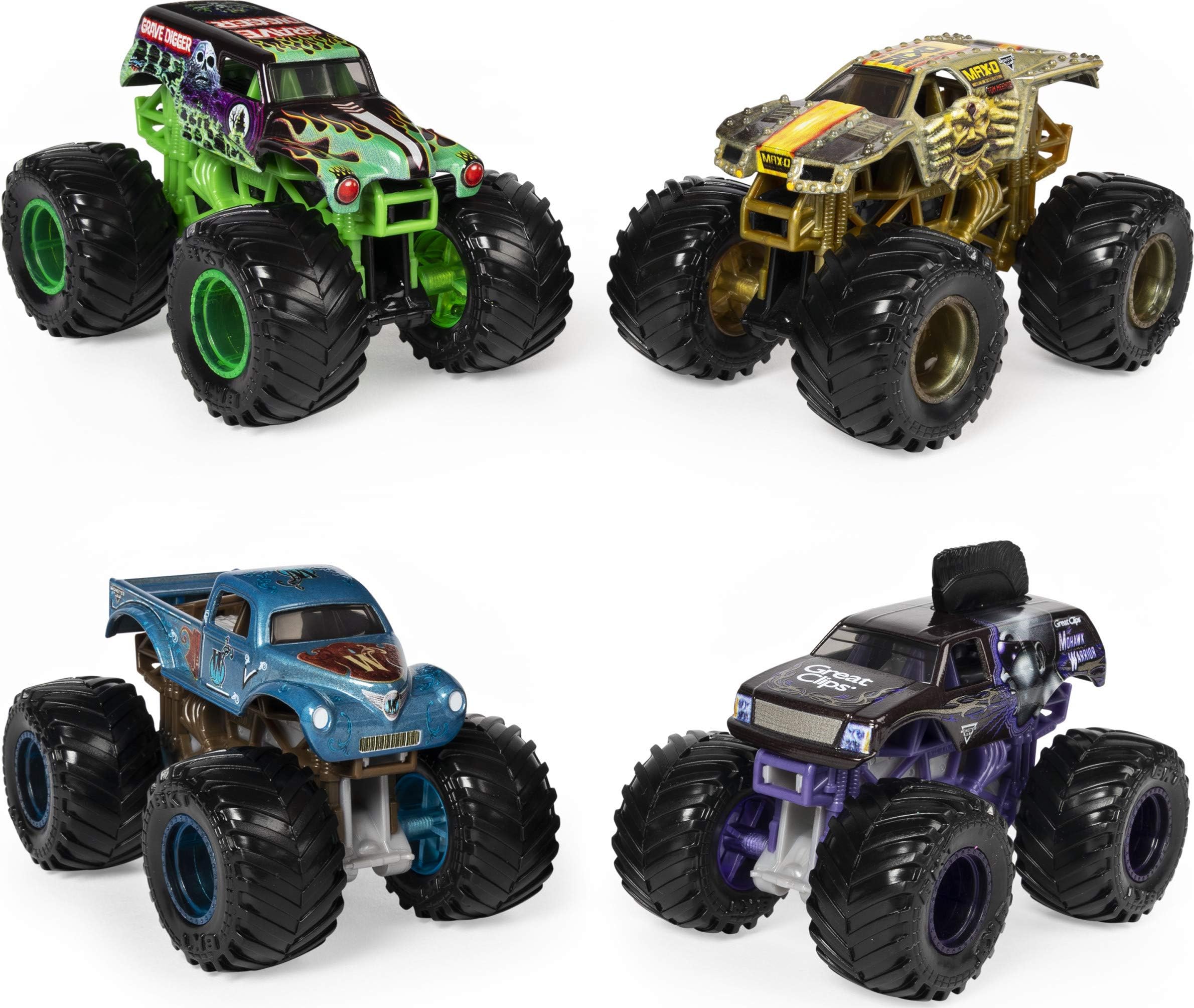 Monster Jam, Official 12-Pack of 1:64 Scale Die-Cast Monster Trucks for ...