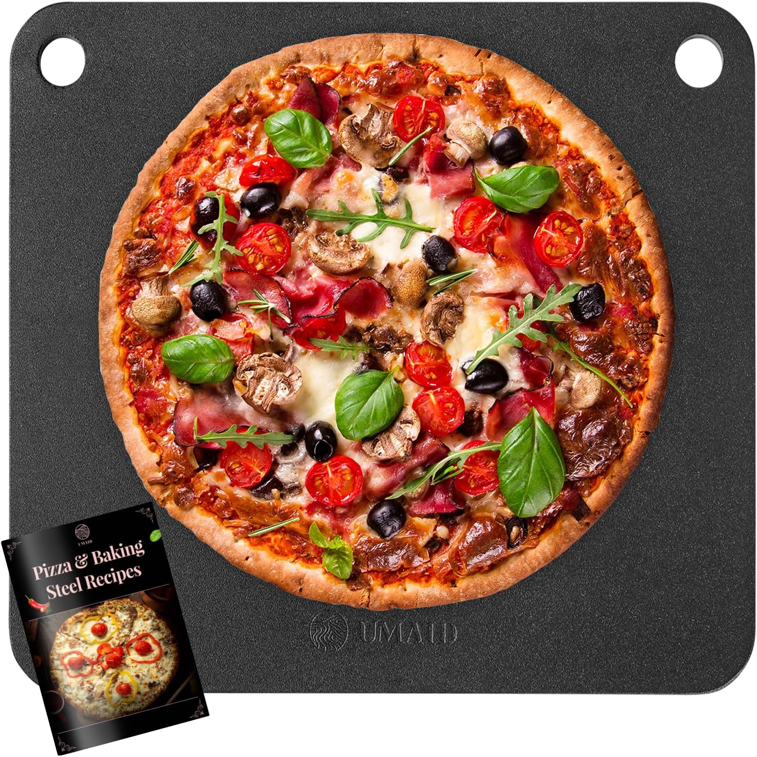 Amazon.com: VEVOR Steel Pizza Stone for Oven, Steel Pizza Plate, A36 ...