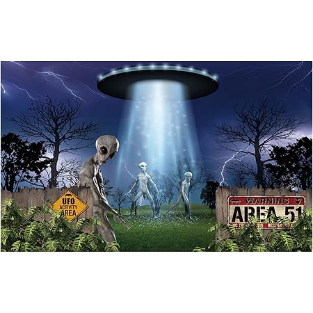 Amazon.com : 7x5ft UFO Photo Backdrop Alien Backdrops Science Fiction ...