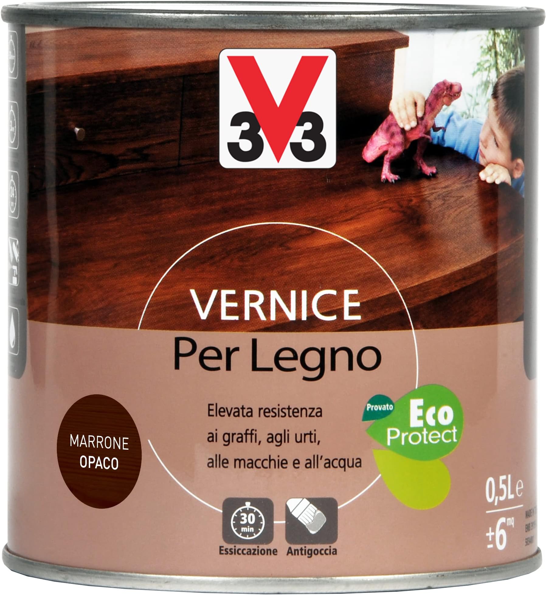 CHALK PAINT EVERYTHING Marrone Antico 250 ml - SENZA CARTEGGIARE Colora ...