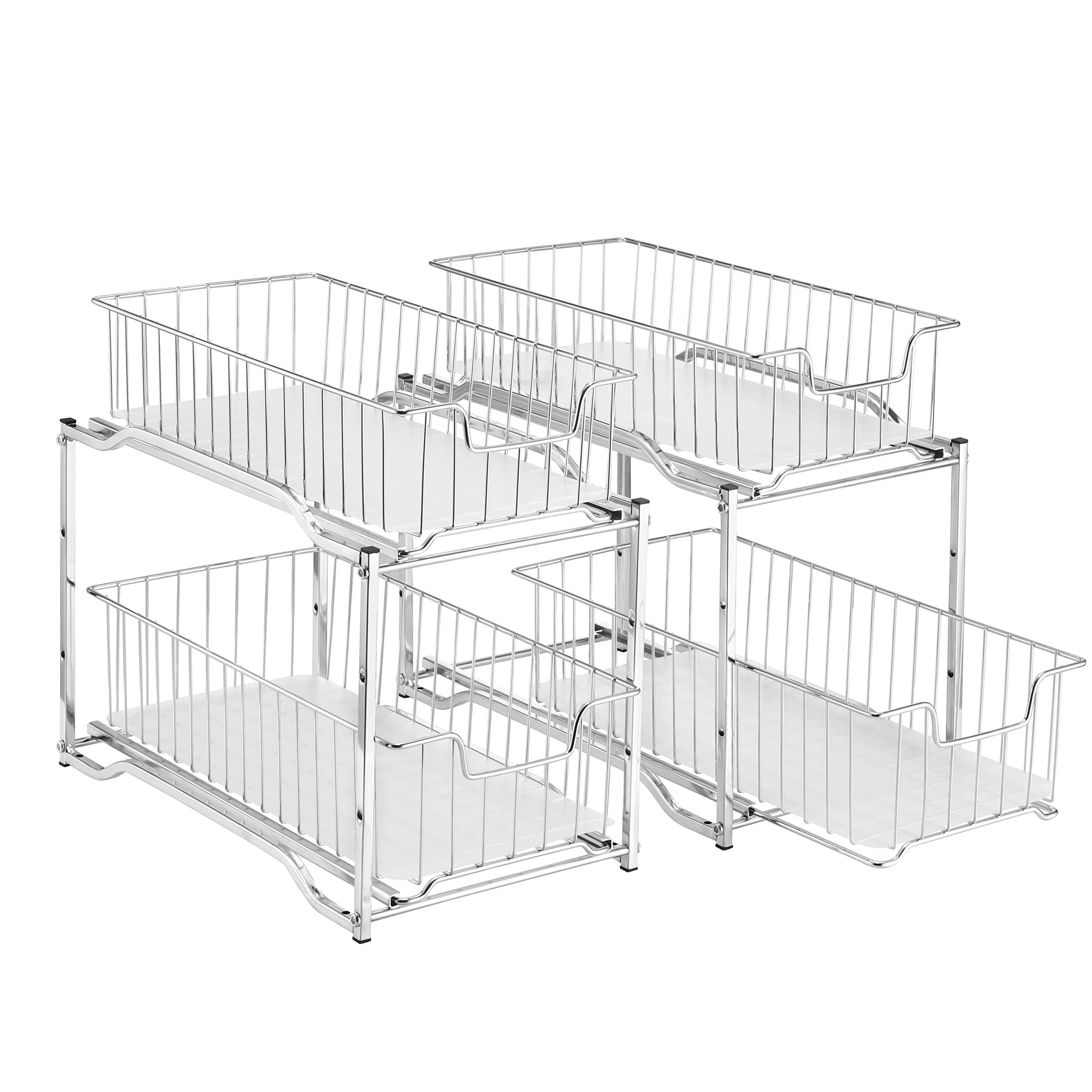 Snapklik.com : 2 Pack Simple Trending Stackable 2 Tier Under Sink ...