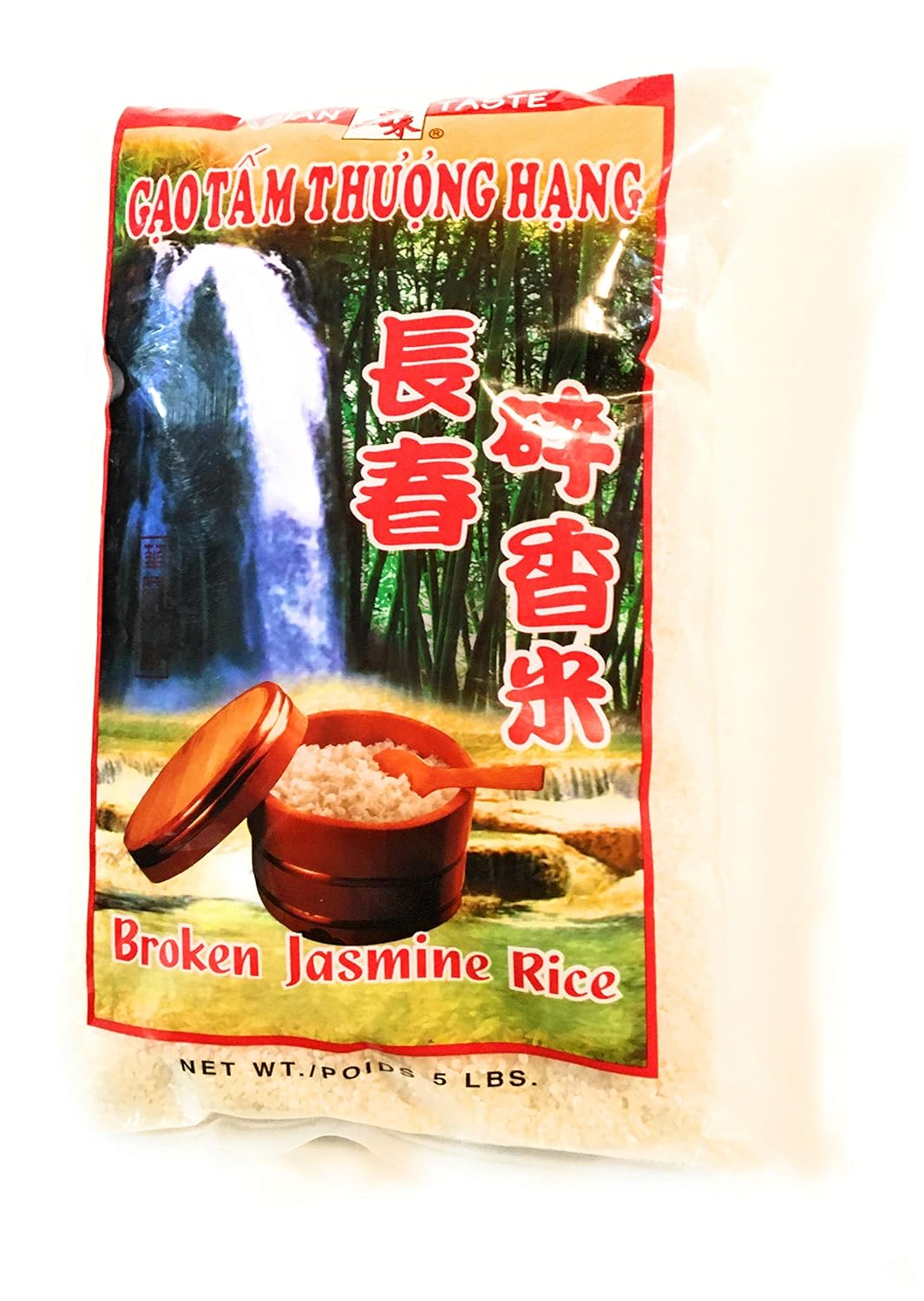 Amazon.com : Asian Taste Broken Jasmine Rice 5 Lbs(2 Pack) : Grocery ...