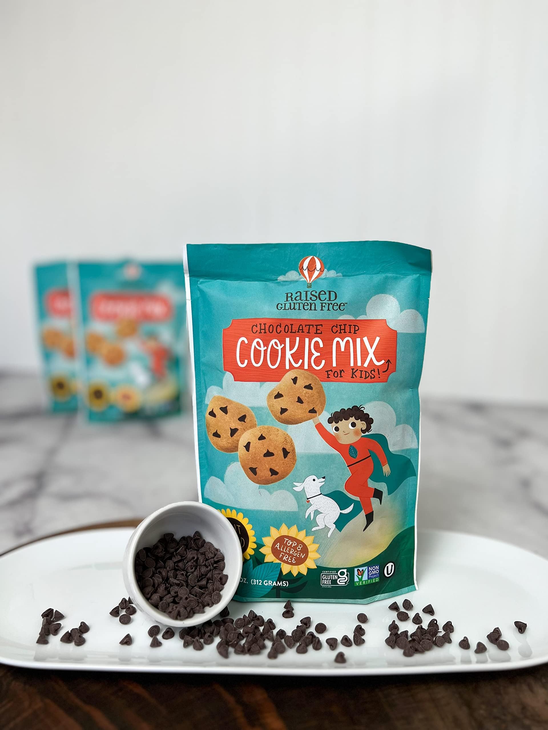 Amazon.com : RAISED GLUTEN FREE Cookie Mix for kids|Gluten Free|Vegan ...