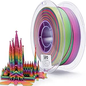ZIRO Matte Gradient PLA Filament 1.75mm, Matte Multicolor 3D Printer ...