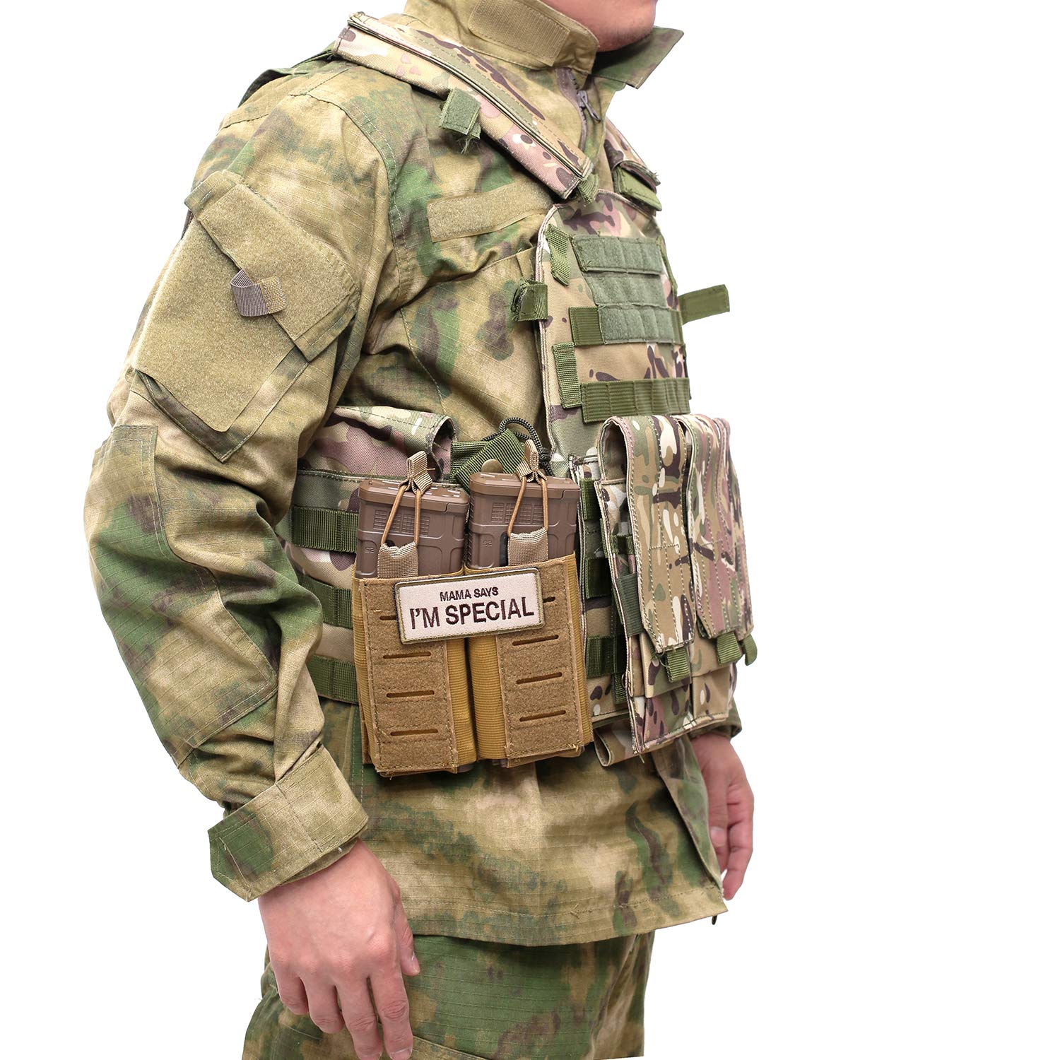 Snapklik.com : Double Mag Pouch Molle Open-Top Double Magazine Pouch ...