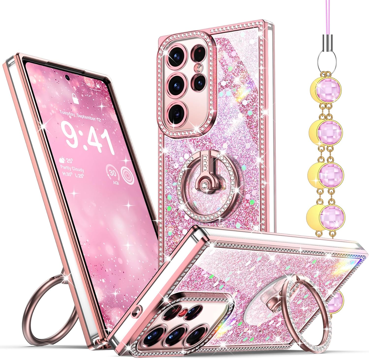 Amazon.com: Miss Arts for Samsung Galaxy S24 Ultra Case with Ring Stand ...