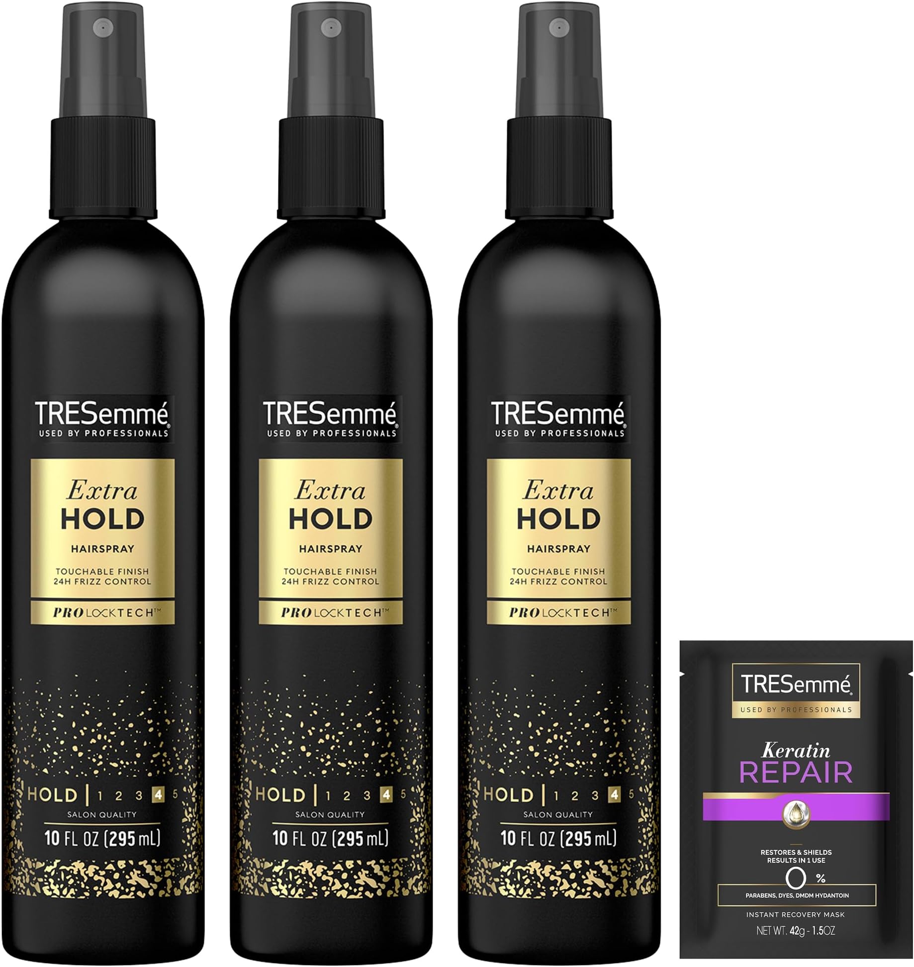 Amazon.com : TRESemmé Hairspray, Non-Aerosol, Extra Hold, 3-Pack ...