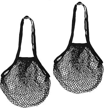 Amazon.com: MECCANIXITY Cotton Mesh Bag, 15x12.2 Long Handle Reusable ...