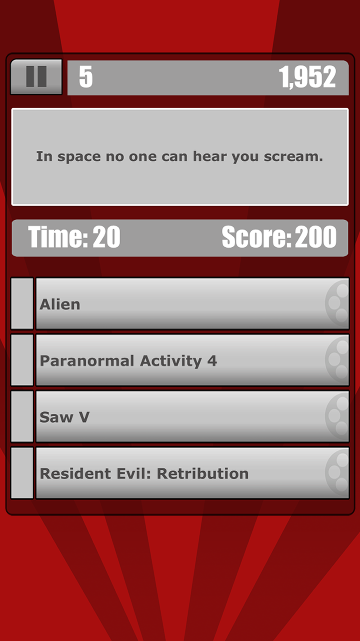 Tagline Toss Up: Movie Trivia - App on Amazon Appstore
