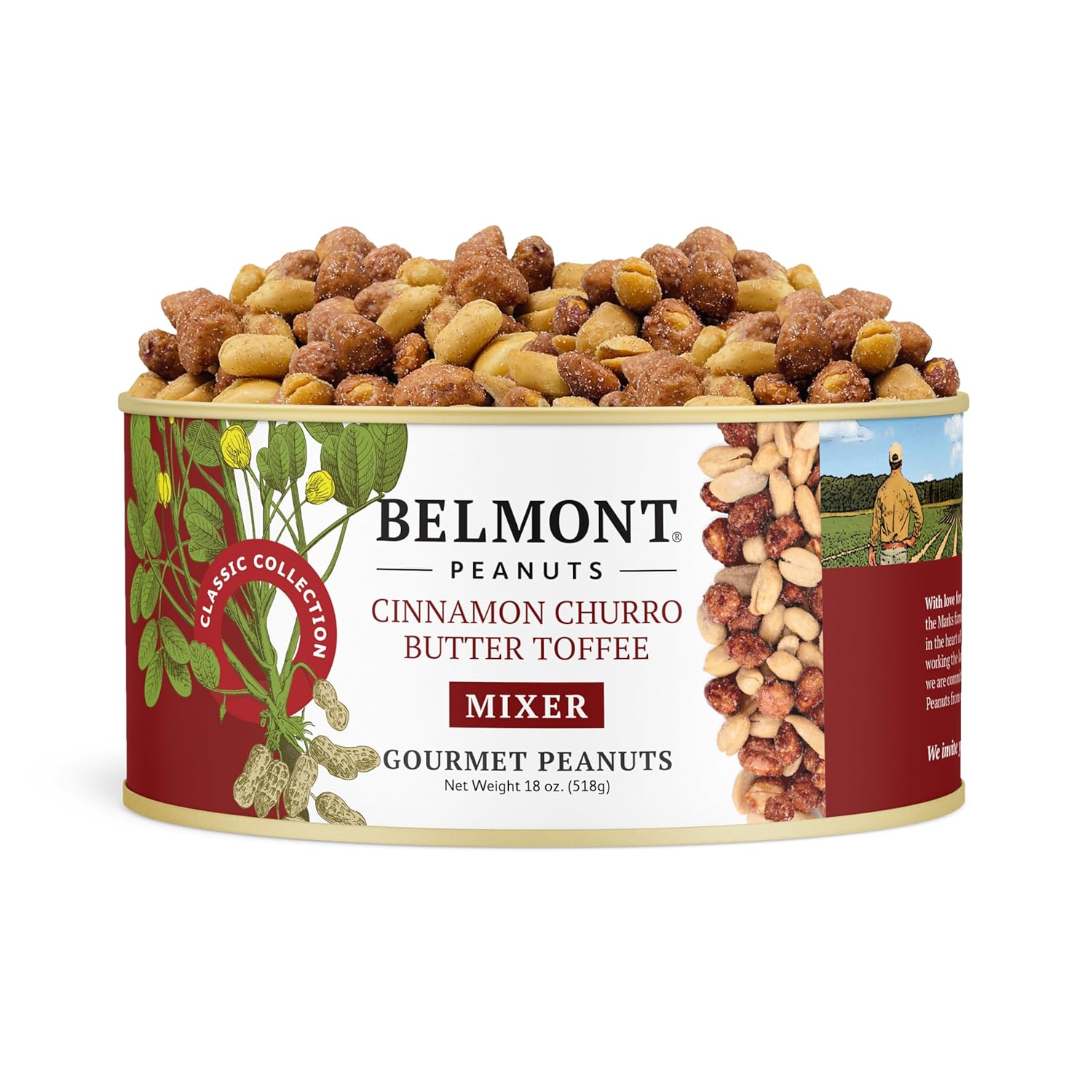 Amazon.com : Belmont Peanuts Gourmet Cinnamon Churro Butter Toffee ...