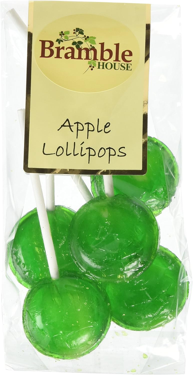 Bramble Foods House Apple Sweets Lollipops 5 Pieces (Pack of 12 ...