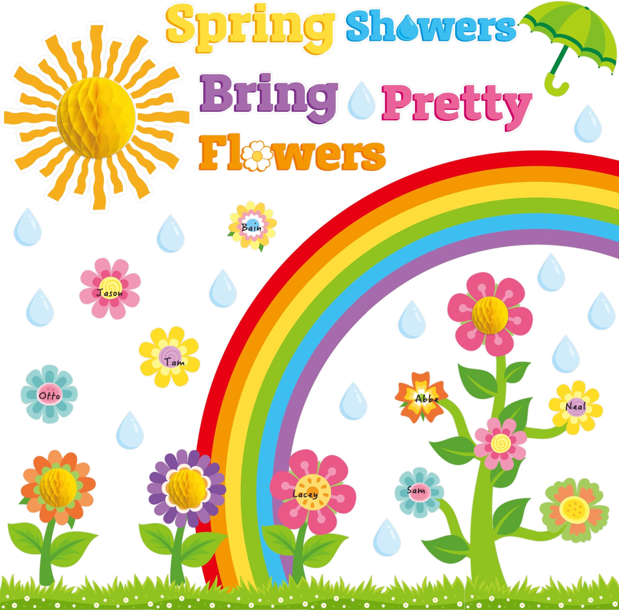 Get 50% OFF on 89Pcs Spring Showers Bring Pretty Flowers