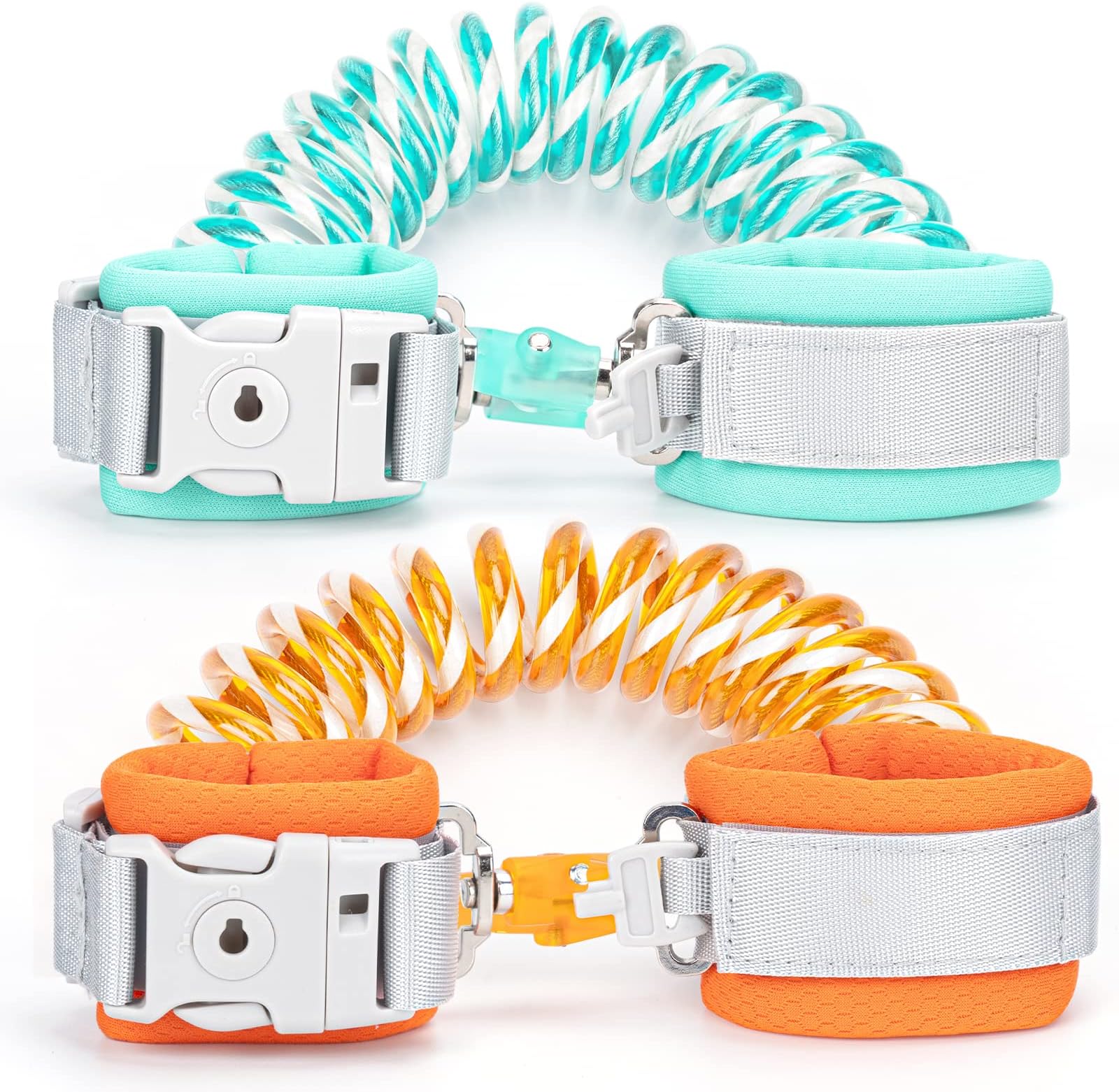 Amazon.com : 2 Pack 6.6ft Anti Lost Wrist Link, Toddler Leash Wristband ...