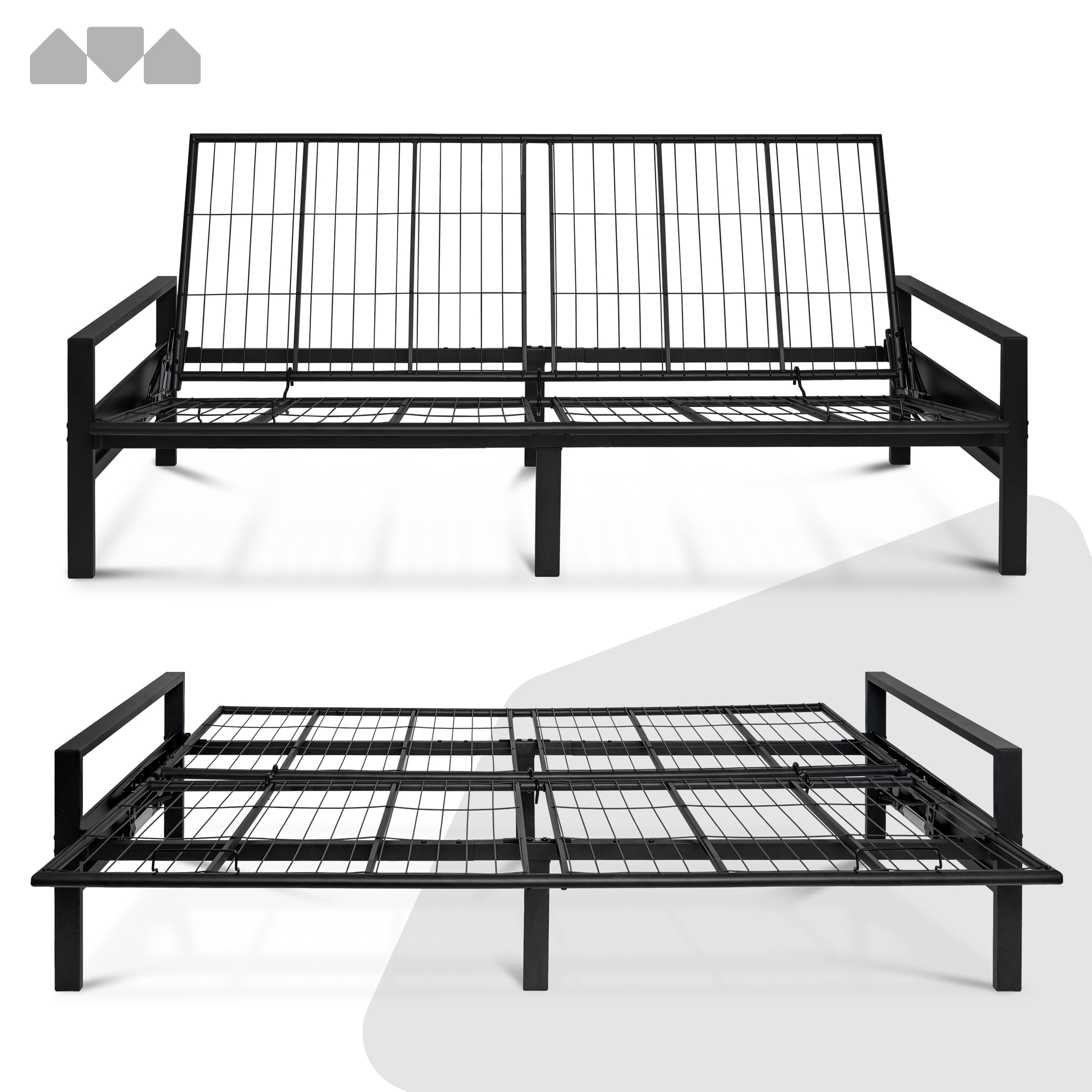 Repurposed Metal Futon Frame Metal Futon Frame Convertible Sofa For