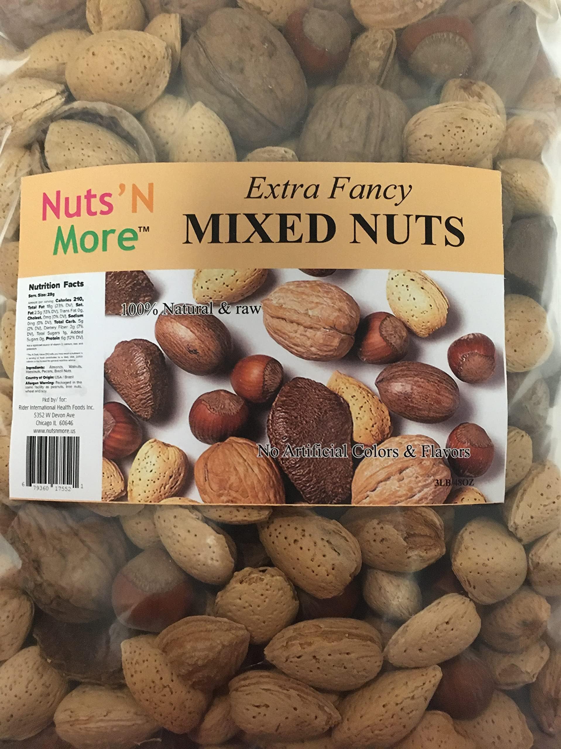 Amazon.com : IN SHELL DELUXE MIXED NUTS- 3LB by NUTS N MORE : Grocery ...
