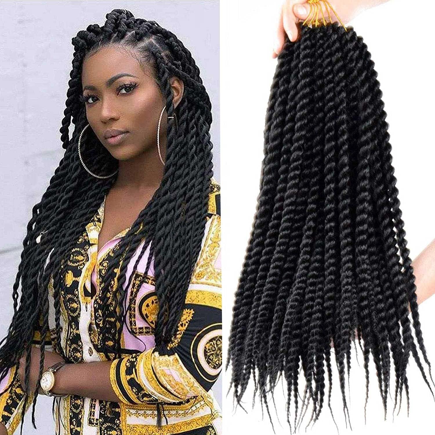 Amazon.com : 7 Packs Crochet Box Braids Curly Ends 10 Inch, Braid ...