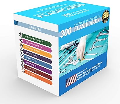 Amazon.com: Surgical Instrumentation Flash Cards for Technologists Exam ...