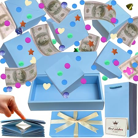Surprise Box for Money, DIY Unique Folding Bouncing with Confetti ...