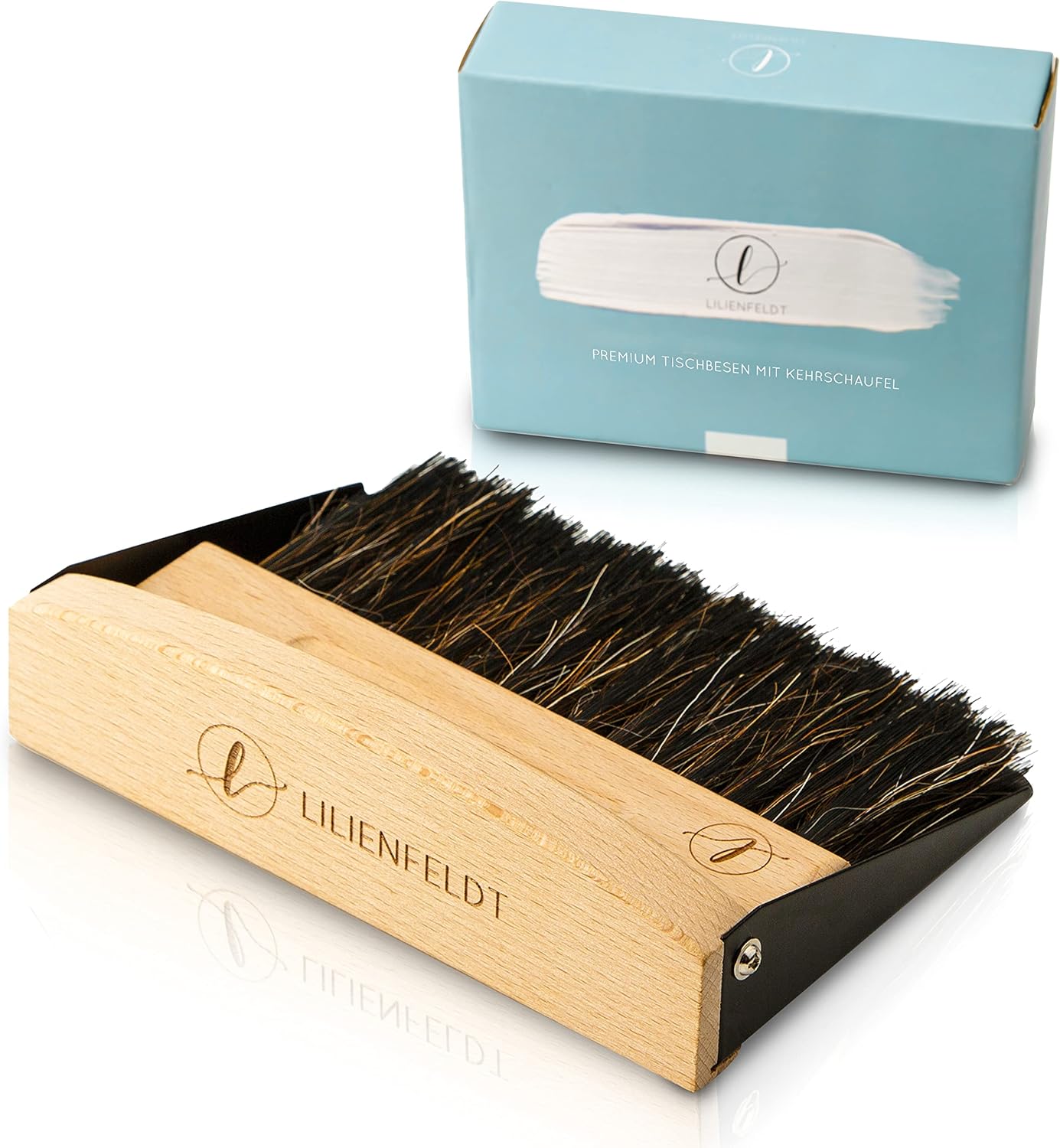 Tischbesen mit Schaufel - Tischfeger mit Magnethalter - Mehlbesen ...