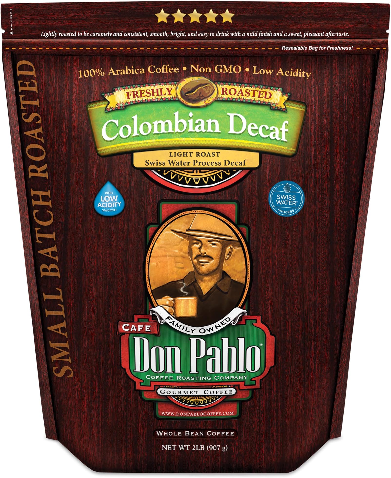Amazon.com : 5LB Don Pablo Signature Blend - Medium-Dark Roast - Whole ...