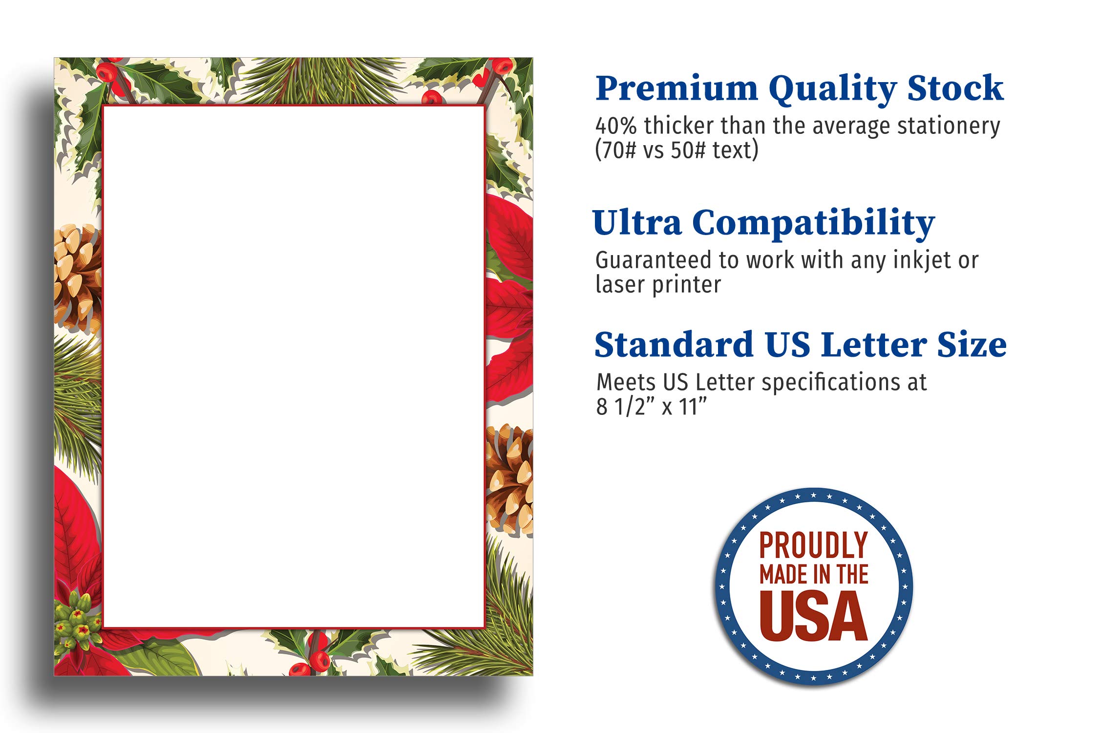 Christmas Letterhead Downloadable Free Printable Christmas Stationery ...