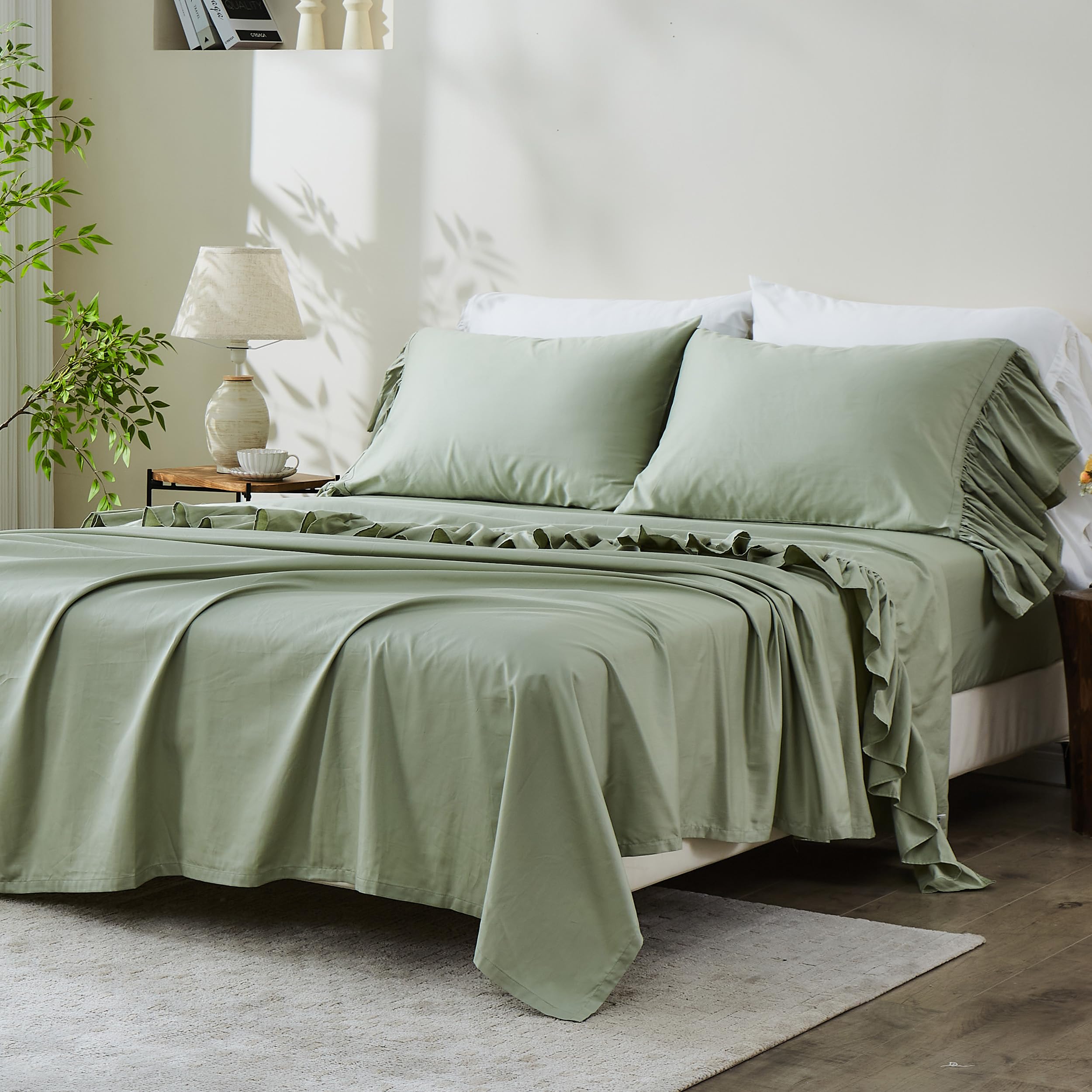 Amazon.com: Simple&Opulence 100% Organic Cotton Bed Sheet Set Elegant ...