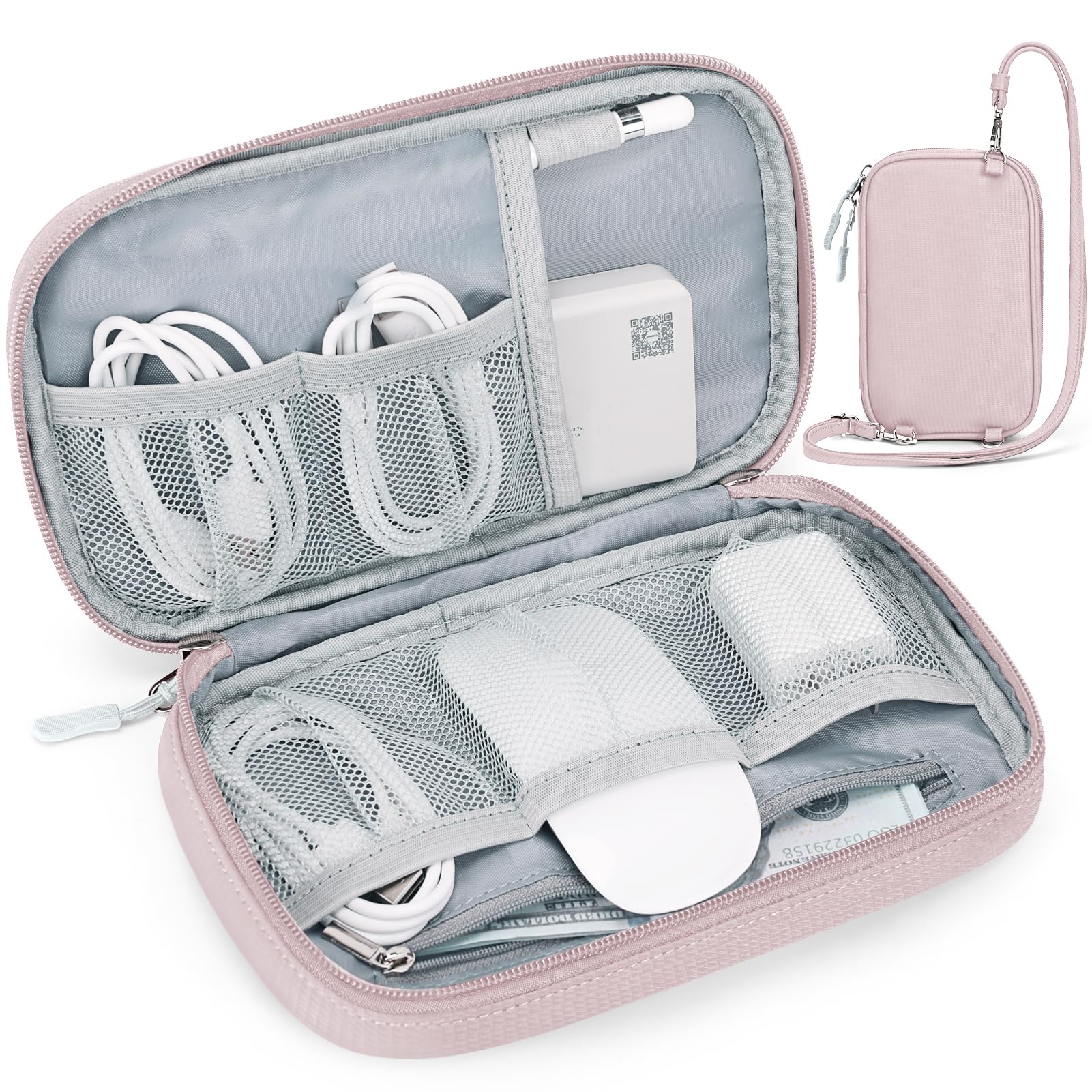 Amazon.com: FYY Travel Cable Organizer Pouch - Enlarge Electronic ...