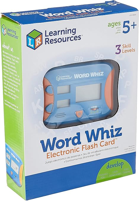 Amazon Learning Resources Word Whiz Electronic Flash Card Handheld Word Games Word amazon-learning-resources-word-whiz-electronic-flash-card-handheld-word-games-word