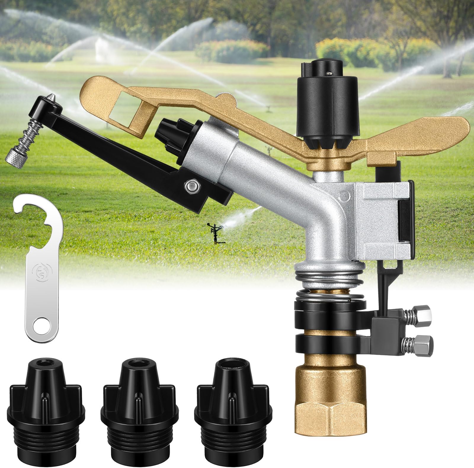 Amazon.com : Rain Bird 65PJADJ-TNT 1" Riser Mounted Full or Part Circle ...