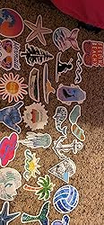 Amazon.com: BBTO 100 Pcs Sea Stickers Beach Stickers for Water Bottles ...