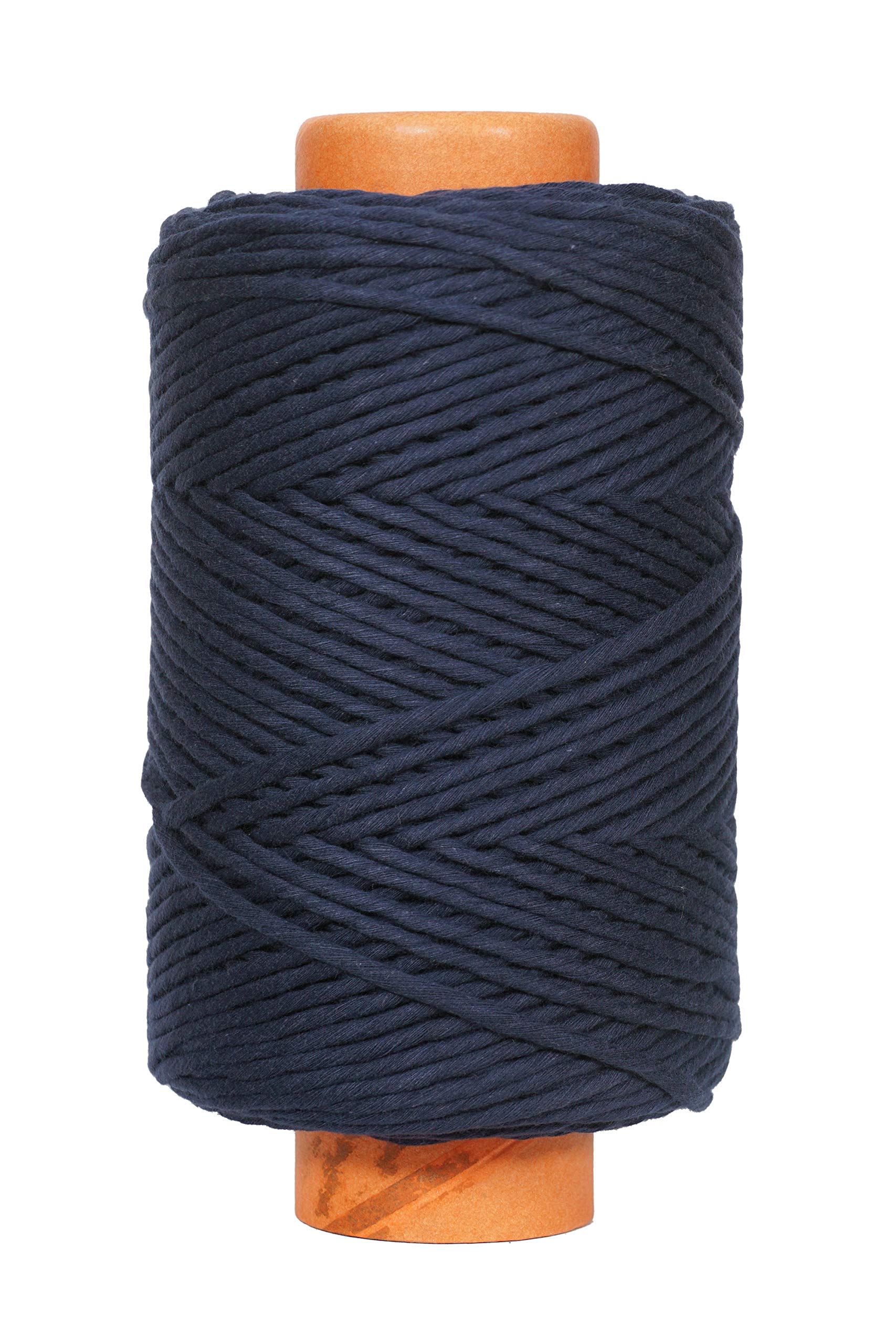 Buy Crafteza Navy Blue Macrame Cord 4mm X 688 feet Single Strand ...