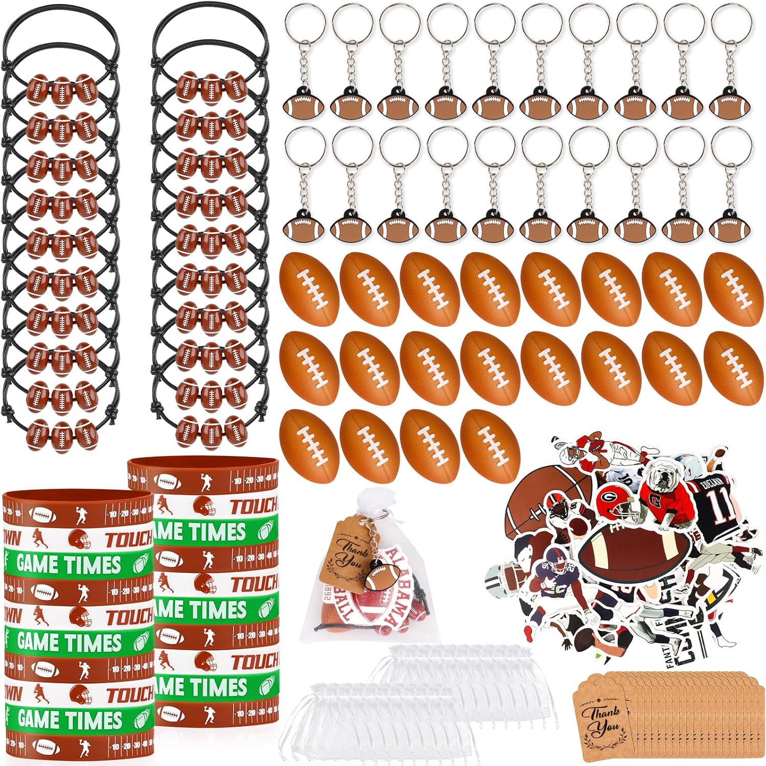 Amazon.com: Football 170Pcs Party Favors 8-12 Football Gift Bag Fillers ...