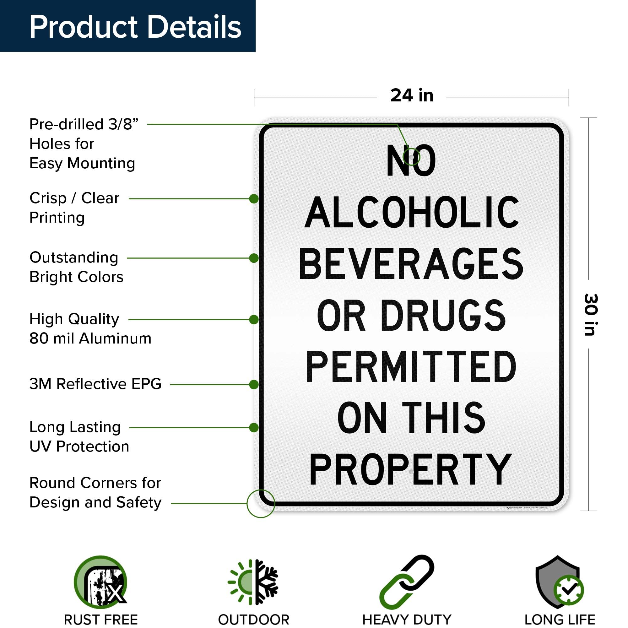 No Drugs Warning Sign