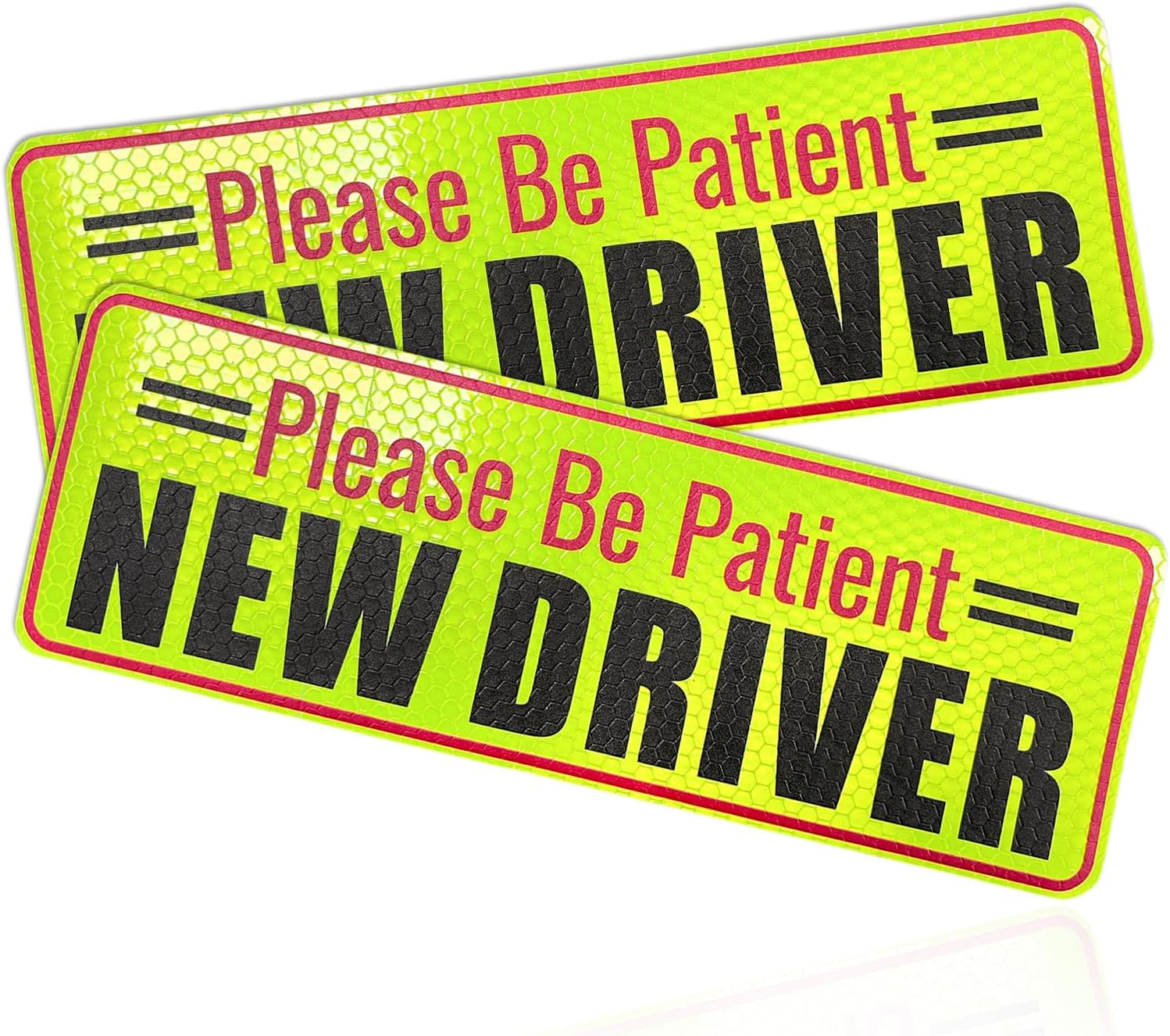 Amazon.com: Ziciner 2 PCS Student Driver Magnet for Car, Reflective New ...