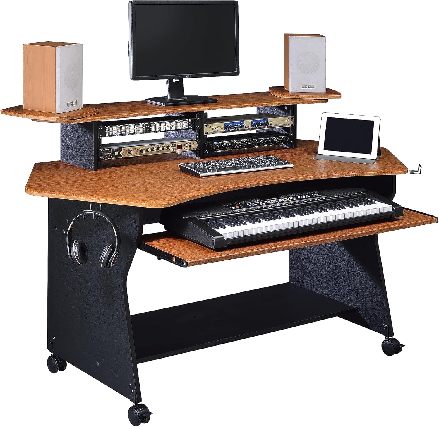 Amazon.com: Musiea IM100 Series Music Studio Desk Workstation with 2 x ...