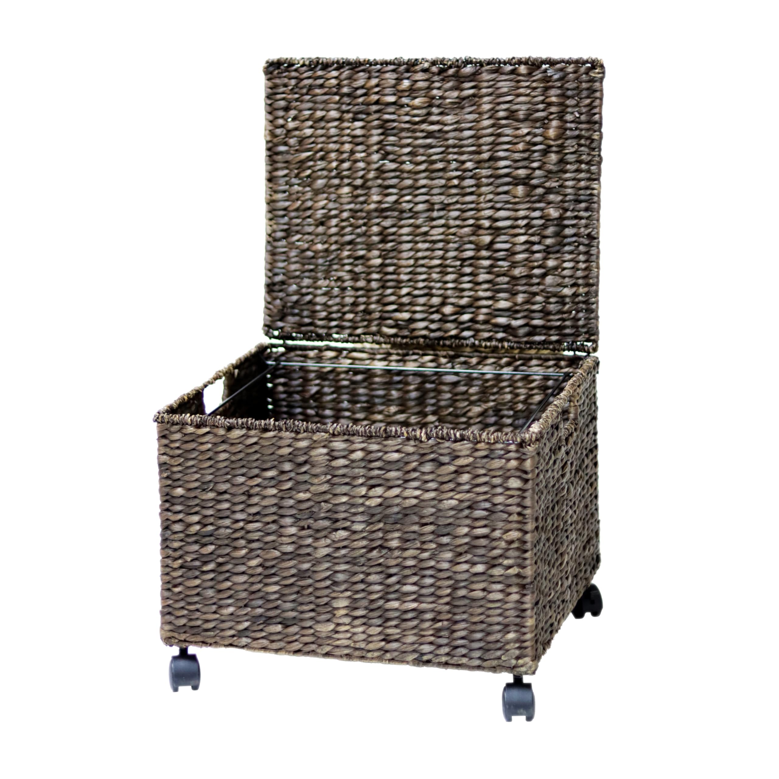 Amazon.com: Trademark Innovations Rolling File Box Wicker File Cabinet ...