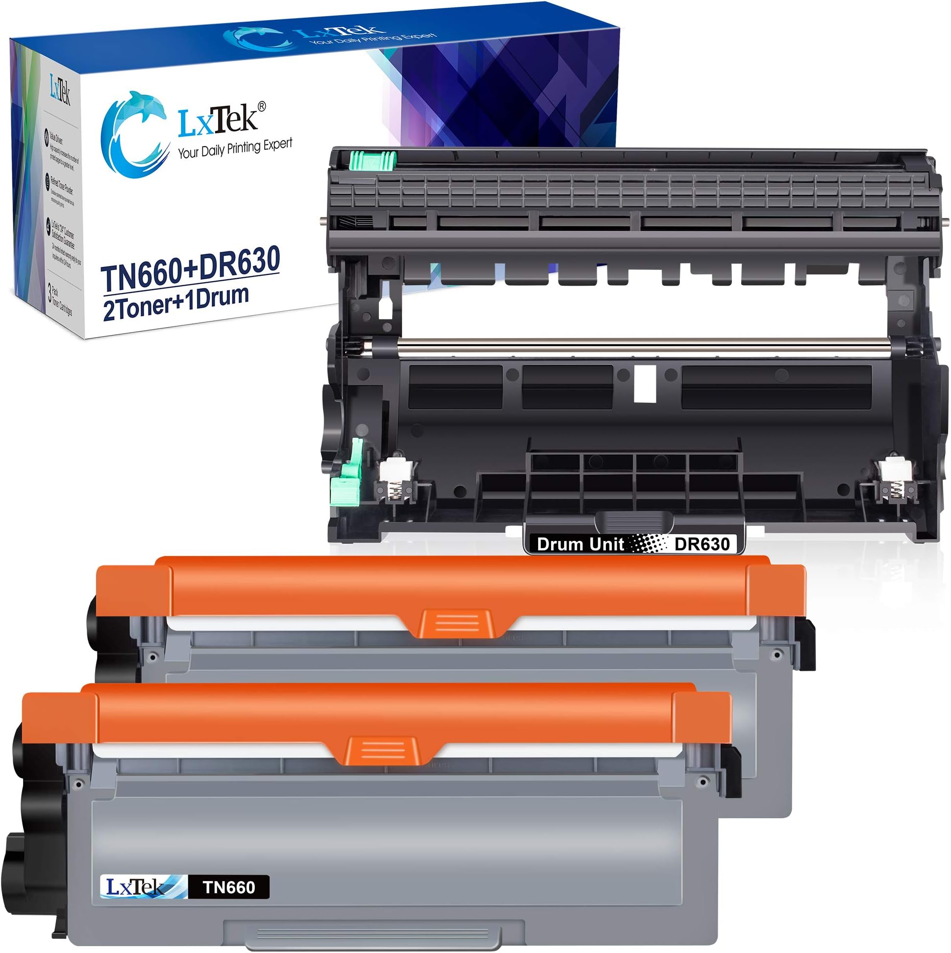 Amazon.com: LxTek Compatible Toner Cartridge & Drum Unit Replacements ...